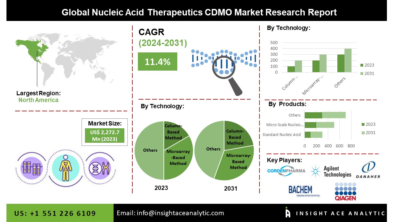 Nucleic acid therapeutics CDMO Market Segments Analysis Report 2024-2031